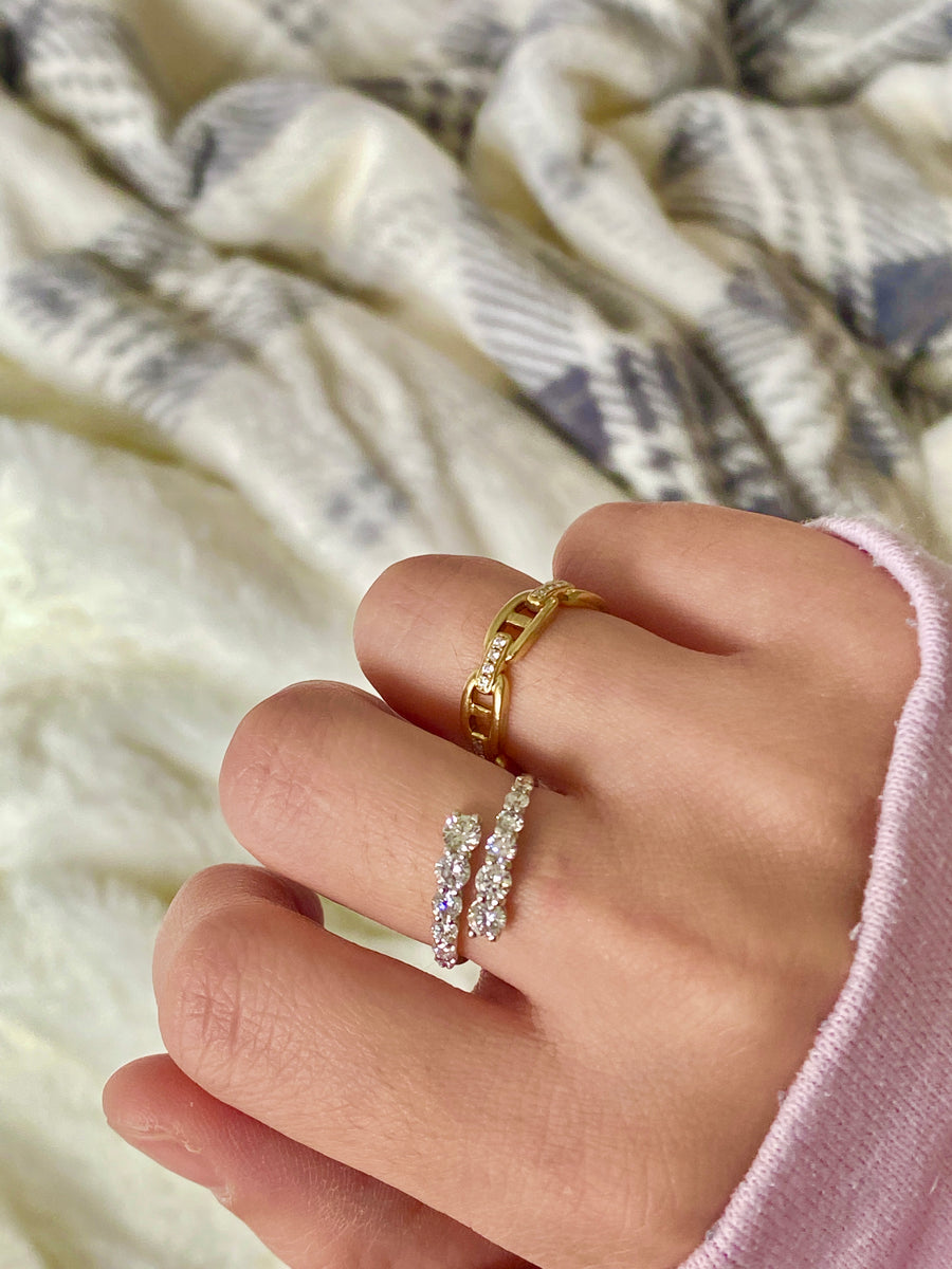 Graduated Diamond Wrap Ring – Detroit Diamond Girl